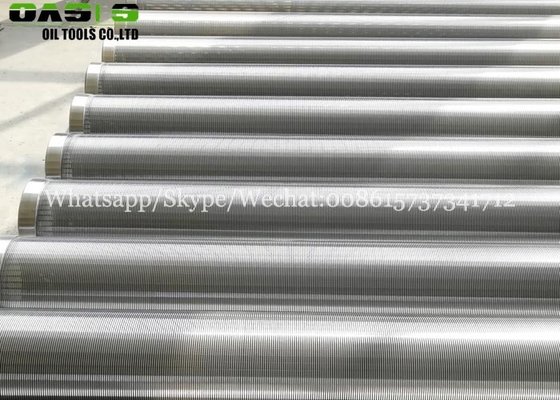 6 5/8'' water well wedge wire slot screen for deep well drill with Plain beveled ends for butt welding