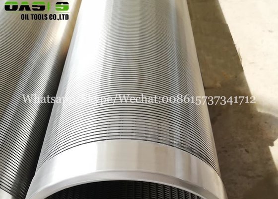 6 5/8'' water well wedge wire slot screen for deep well drill with Plain beveled ends for butt welding
