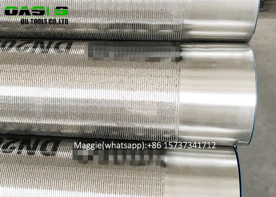 Gravel pre-packed wedge wire screens based well screen with thread coupling