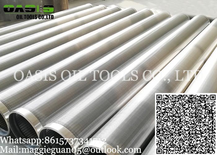 highly tensile strength water well screen JOHNSON wedge wire screen pipe with 0.5mm slot