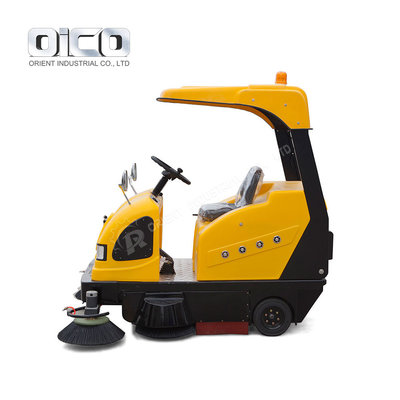 E8006 CE Certification Ride On Type Automatic Battery Powered Two Brushes Floor Sweeper Machine