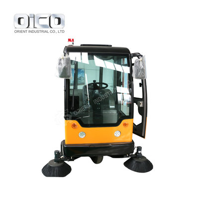 E800LC Electric All Closed Street Cleaning Sweeper / Road Sweeper Battery Powered Garden Sweeper