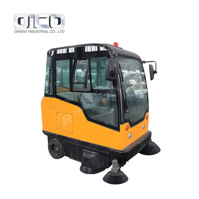 E800LC Electric All Closed Street Cleaning Sweeper / Road Sweeper Battery Powered Garden Sweeper