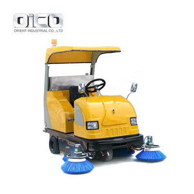 E8006 CE Certification Ride On Type Automatic Battery Powered Two Brushes Floor Sweeper Machine