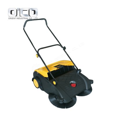 Walk behind manual sweeper / small street  sweeper / road sweeper machine