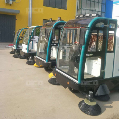 E800LD automatic rider street sweeper dump truck vacuum street sweeper   industrial sidewalk sweeper