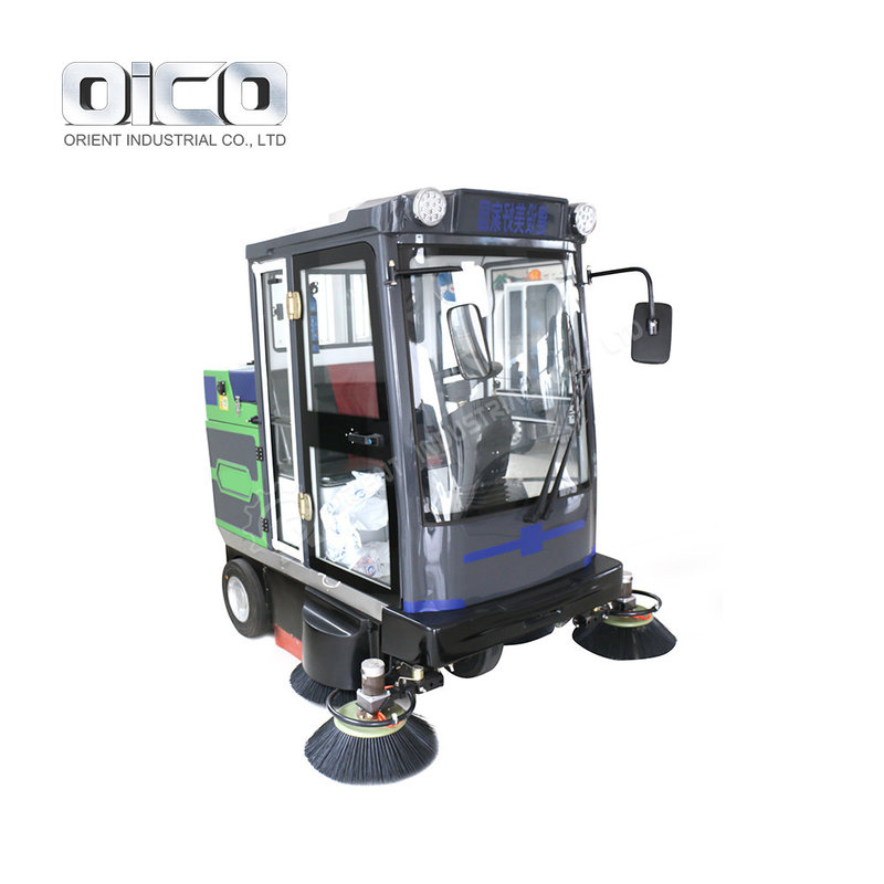 New Enclosed Electric Street Cleaning Equipment /Battery-powered Sweeper, Ride-on Suction Sweeper