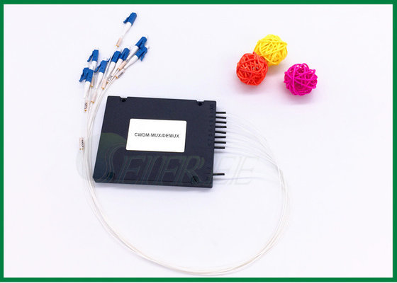 Fiber Optic Mux DEMUX 8 Channels Passive With 1550nm CATV Port Monitor