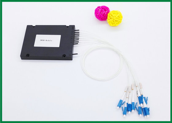 Single Fiber 8 Channel optical fiber multiplexer DWDM , FTTH Passive Pigtailed Optical Mux Demux WDM Module