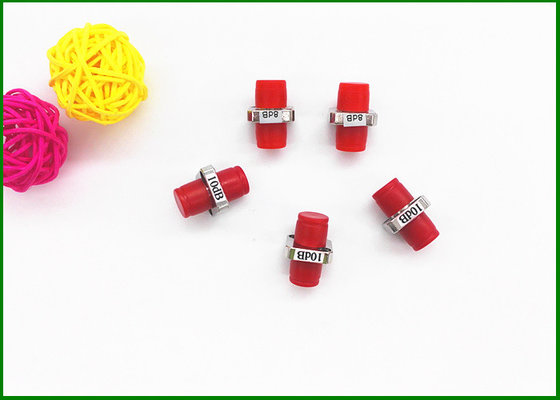 FC / PC 8dB And 10dB Fixed Optical Attenuator Single Core For Data Networks