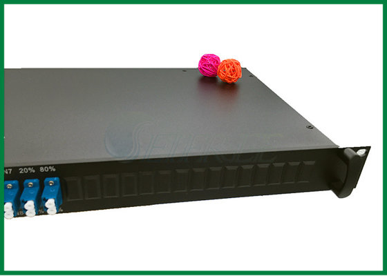 Single Mode Filter Fiber Optic Splitter Customized 20/80 1U Rack Mount