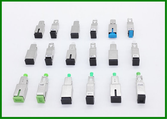 Female To Male Fiber Optic Attenuator SC LC FC , UPC or APC Single Mode Attenuator