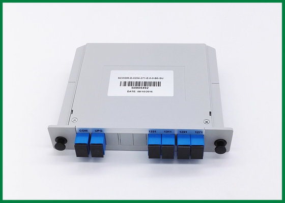 4 Channel CWDM Mux Demux Slot Type For Line Monitoring / WDM Network , 1271nm - 1331nm