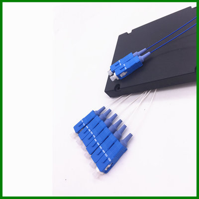 OEM SC / UPC SM Fused Splitter Single Mode Fiber Coupler 2*6 For PON Sytem
