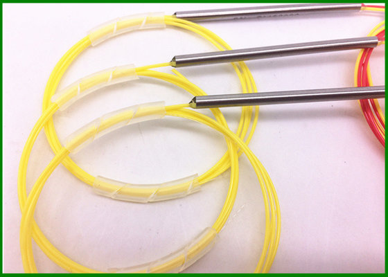 1*2 Single Mode Fiber Coupler SM Optical Splitter 0.9mm cable in steel tube for CATV system