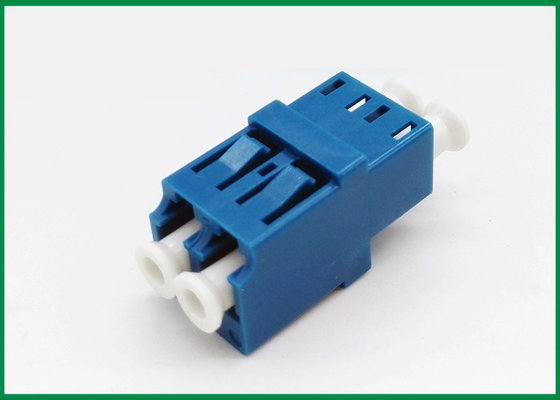 LC/UPC Duplex Fiber Optic Adaptor Without Metal , Network Equipment Optical Adapter