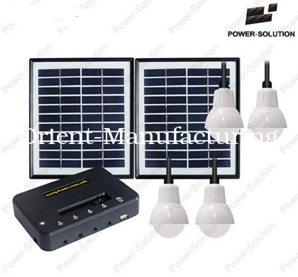 Portable Solar System with 3 Lamps and Mobile Phone Charging 10W20W mini solar home system