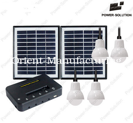 Portable Solar System with 3 Lamps and Mobile Phone Charging 10W20W mini solar home system