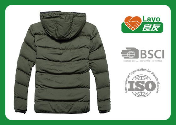 Double Layer Warm Down Jacket Waterproof For Hiking / Running