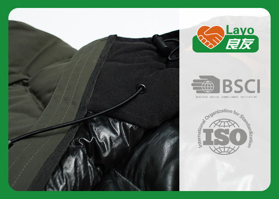Double Layer Warm Down Jacket Waterproof For Hiking / Running