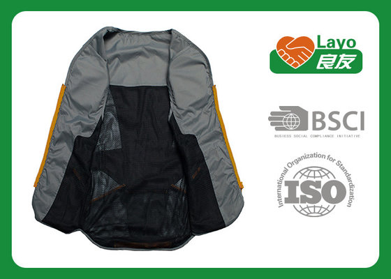 Grey Lightweight Travel Vest , Travel Waistcoats With Pockets
