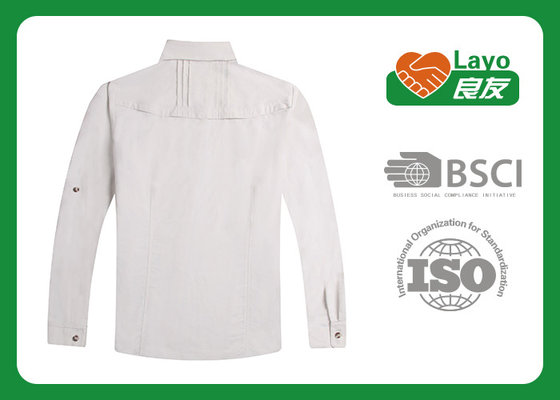 White Moisture Wicking T Shirts , Quick Dry Long Sleeve T Shirts