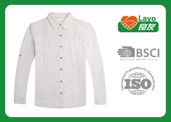 White Moisture Wicking T Shirts , Quick Dry Long Sleeve T Shirts