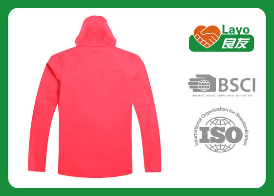 Womens Outdoor Jackets Windbreak , Ladies Outdoor Clothing Pink