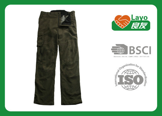 Military Style Thermal Fleece Hunting Pants Windproof With ISO9001