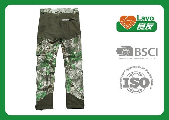 100% Polyester Mossy Oak Brush Camo Pants Waterproof For Hiking
