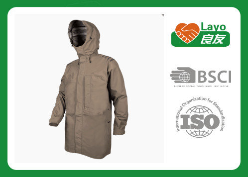 Multi Function Breathable Waterproof Rain Jacket / Coat Grey Color Rainwear