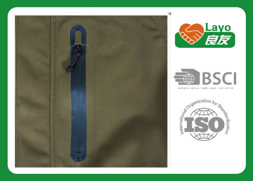 Olive Color Waterproof Rain Jacket For Hiking / Fishing / Hunting