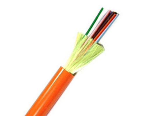 Aramid Yarn Indoor Fiber Optic Cable GJFJV Tight Buffer PVC Sheath