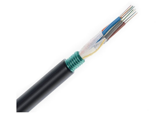 Single Armored Duct Fiber Optic Cable Single Jacket Stranded Loose Tube GYTS