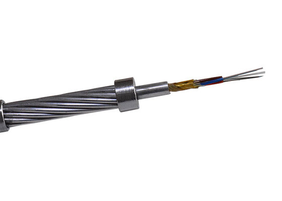 PBT Loose Tube Type OPGW Fiber Cable 1 - 144 Cores ACS Wire Outer Layer