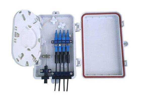 Mini 4F Fiber Distribution Box For FTTH Solution , Outdoor Fiber Optic Accessories