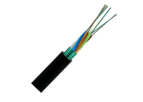 Non Metallic Armored Outdoor Fiber Cable 36 Core GYFTS 8.8 / 9.5mm Loose Tube