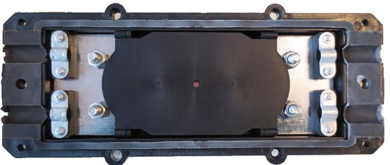 Outdoor Fiber Optic Cable Accessories Black 96 Core 6 Port Fiber Optic Joint Box