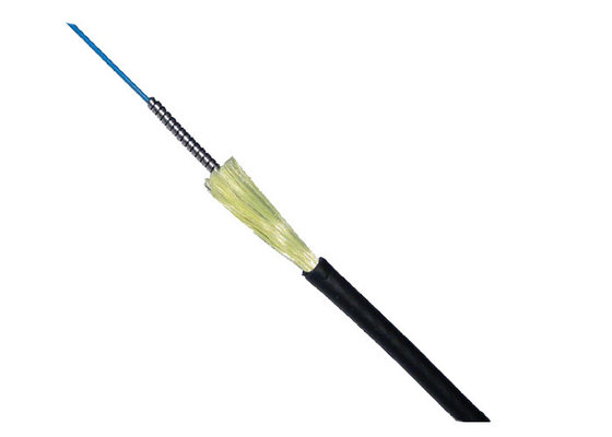 Armored Tactical Fiber Optic Cable With Tight Buffer Jacket Flexible Metal Tube