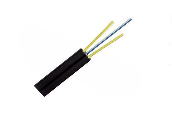 Single Mode 2 Core Fiber Optic Cable LSZH G657A FTTH Flat Drop Cable