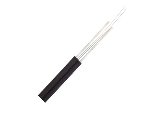 FRP Glass Indoor Fiber Optic Drop Cable 2 - 24 Core LSZH Jakcket GJXFH