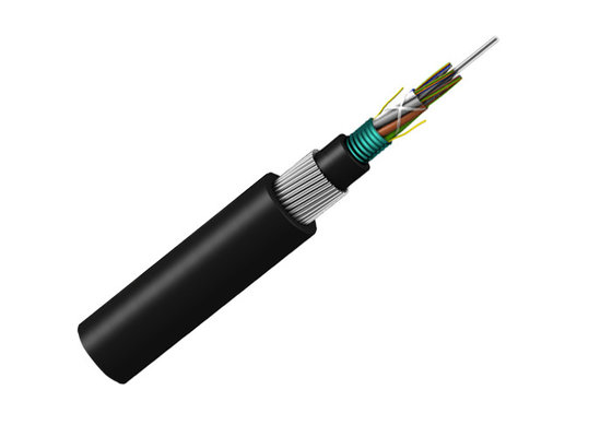 Steel Wire Armored Anti Rodent Fiber Optic Cable Double Sheath Jacket GYTS33
