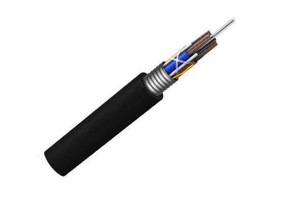 PE Outer Sheath Ripcord Custom Fiber Optic Cables Outdoor Ribbon Type Unarmoured