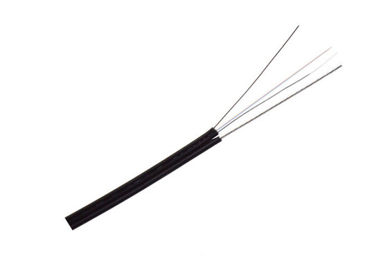 0.4mm Steel Wire Strength Member Fiber Optic Cable , G657A2 FTTH Indoor Drop Cable