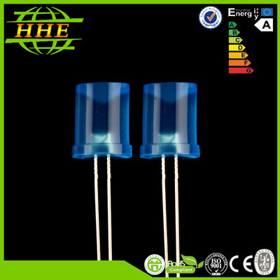 Concave 8mm LED Light Emitting Diode With Colored Diffused Lens / 120 Degree Beam Angle