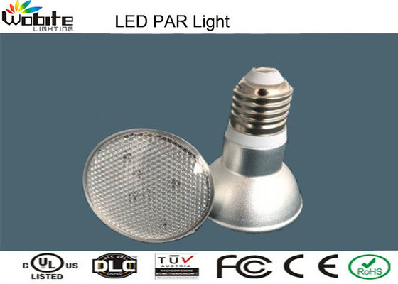 CRI 70 IP65 LED Par Lights 7W Sliver E27 E26 Base 63×80 mm 600lumen - 700lumen
