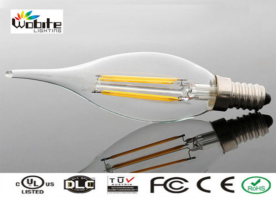 Decorative Filament Bulbs 4W E27 Candle LED 2800K / 6400K Maintainance Free
