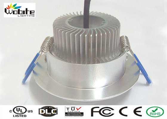 Aluminum 3W LED Recessed Ceiling Lights , Hidden Ceiling Lighting Pure White