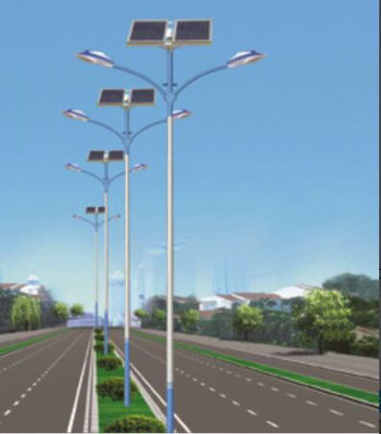 2 Heads 15 Watt Energy Efficient Street Lighting Led Solar Street Lighting