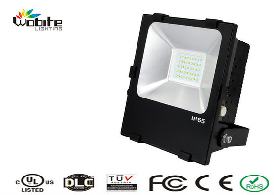 Parking Lot Grey LED Flood Lighting 110Lm / W , 50W Outdoor LED Flood Lights